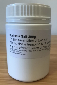 Rochelle Salt- Rochelle salt and hydrogen peroxide